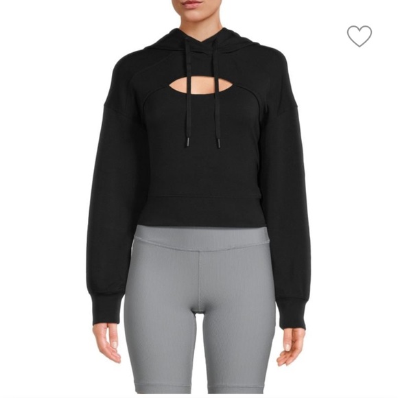 90 Degree By Reflex | Tops | 9 Degrees By Reflex Hoodie Crop Cut Out ...